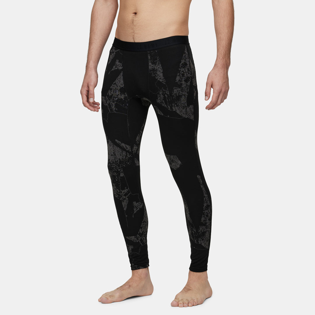 Mens Merino Fractal Lightweight Base Layer Bottom – Le Bent AU