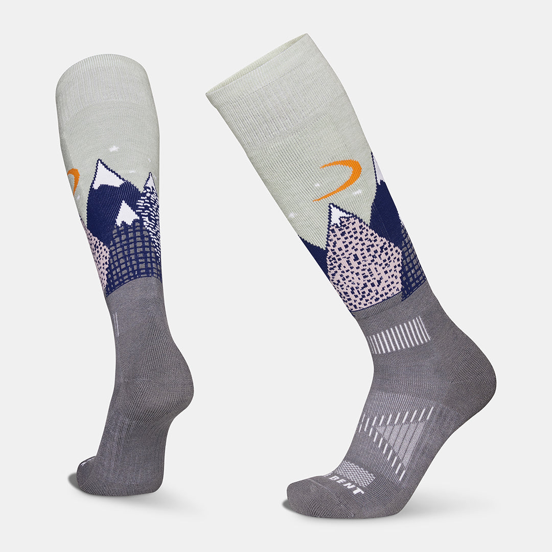 Kids Merino Snowy Mountains Snow Sock | Le Bent AU